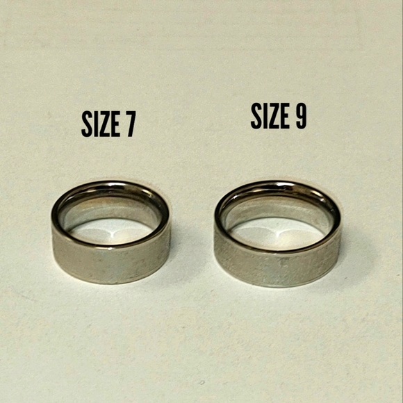 edforce | Jewelry | His And Hers Stainless Steel Wedding Band With ...